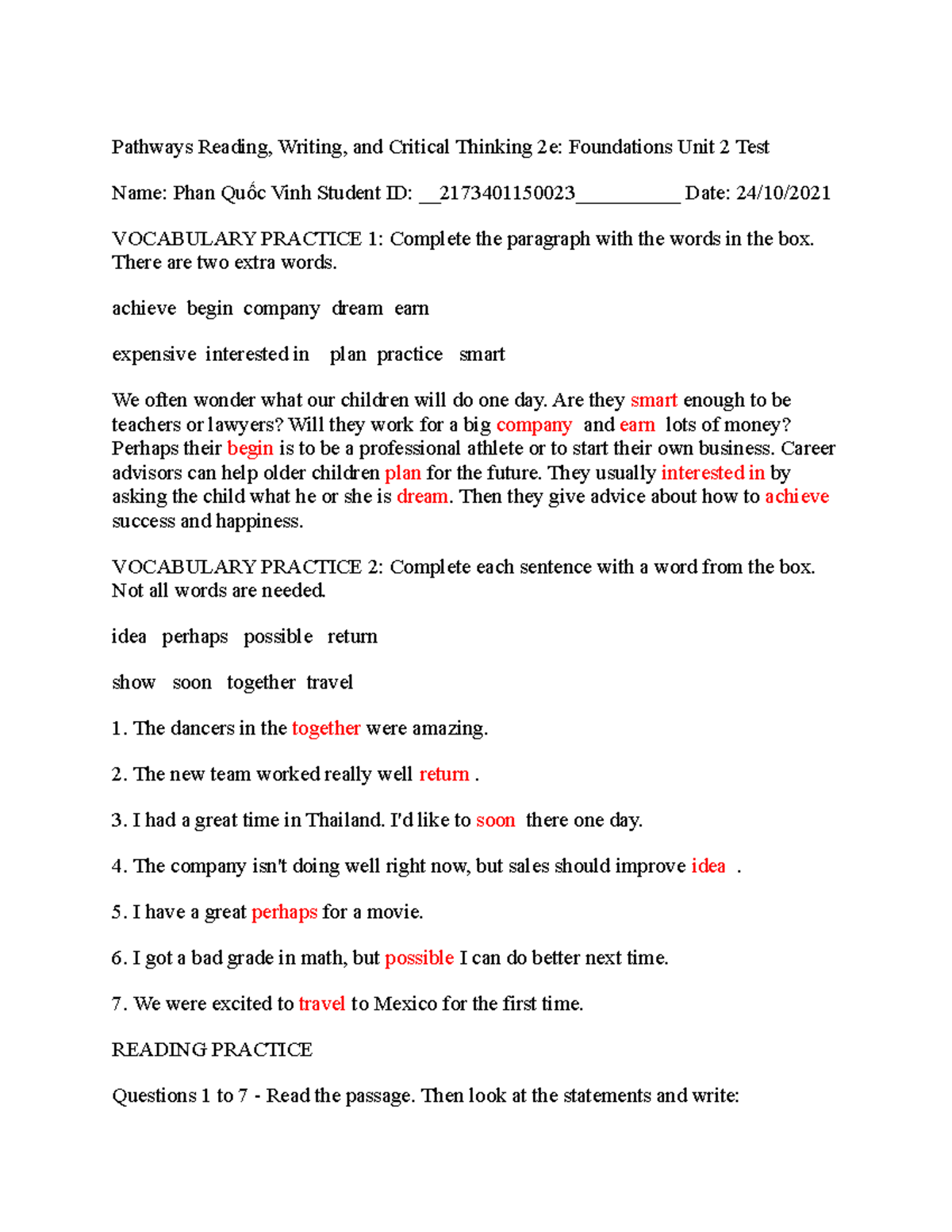 Pathways Reading - Lecture notes 12313158 - Pathways Reading, Writing ...