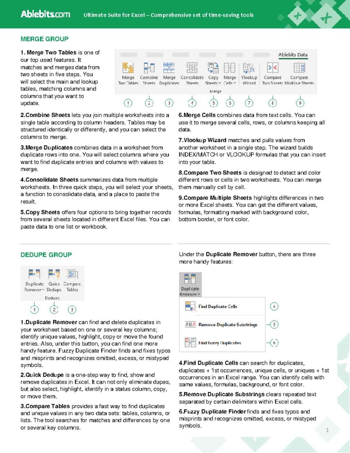 Alebits guidelines to new users with excel - Ultimate Suite for Excel ...