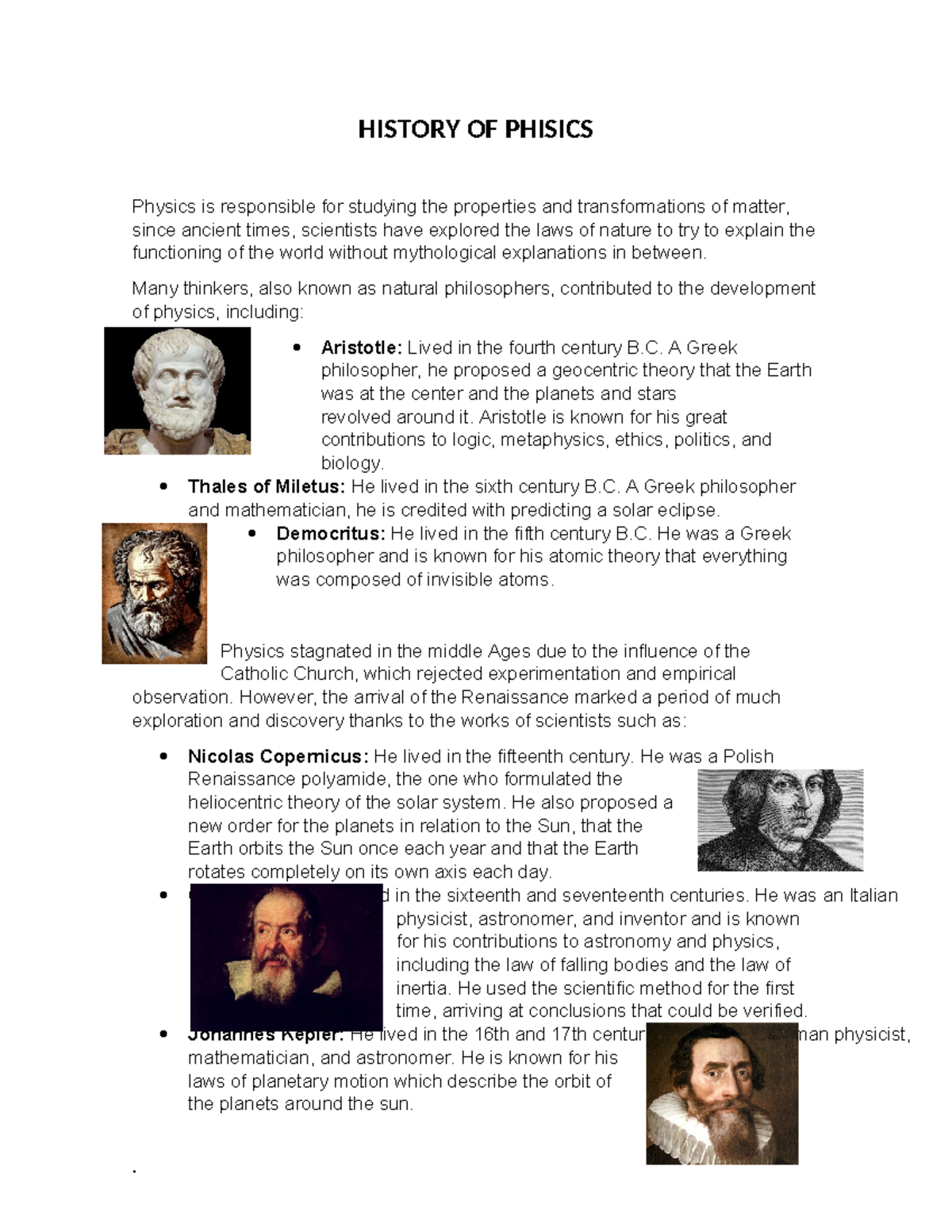 History of Physics: Key Contributions from Ancient to Modern Science ...