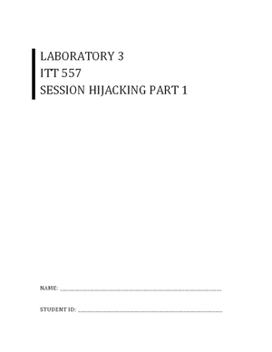 Lab 1 – Introduction to Basic Command and Networking - LAB HANDS-ON ITT320 – INTRODUCTION TO ...