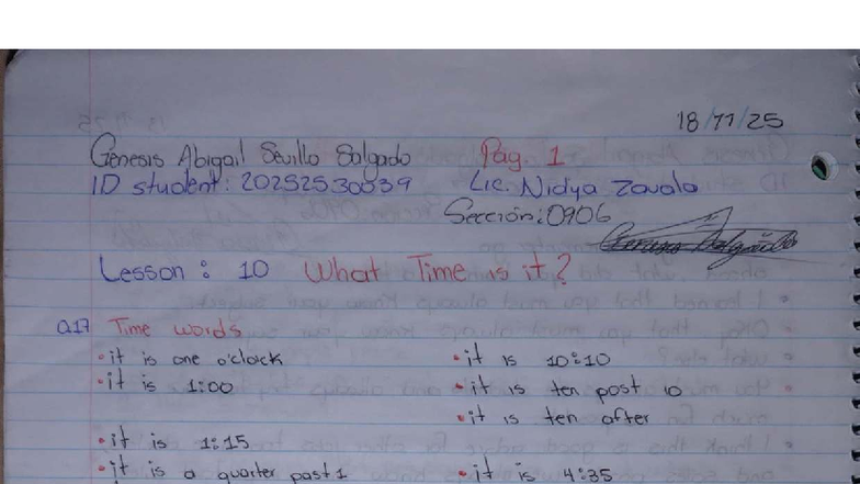 U3T2a37 Lesson 10: Understanding Time Expressions - Studocu