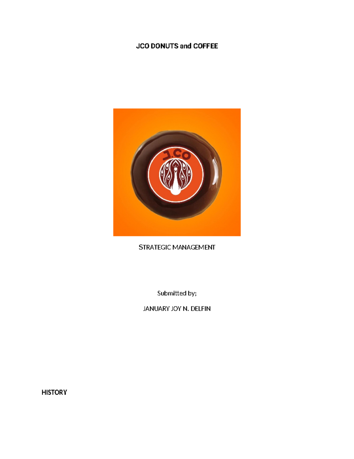 Strategic Management of JCO Donuts & Coffee: SWOT Analysis and Market ...