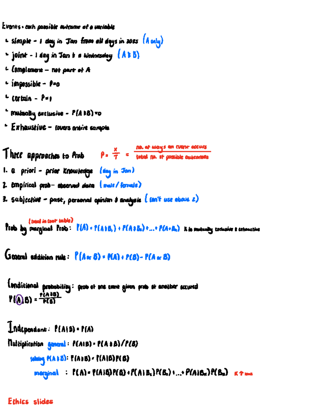 Stats 101: Chapter 4 - Probability Concepts and Approaches - Studocu