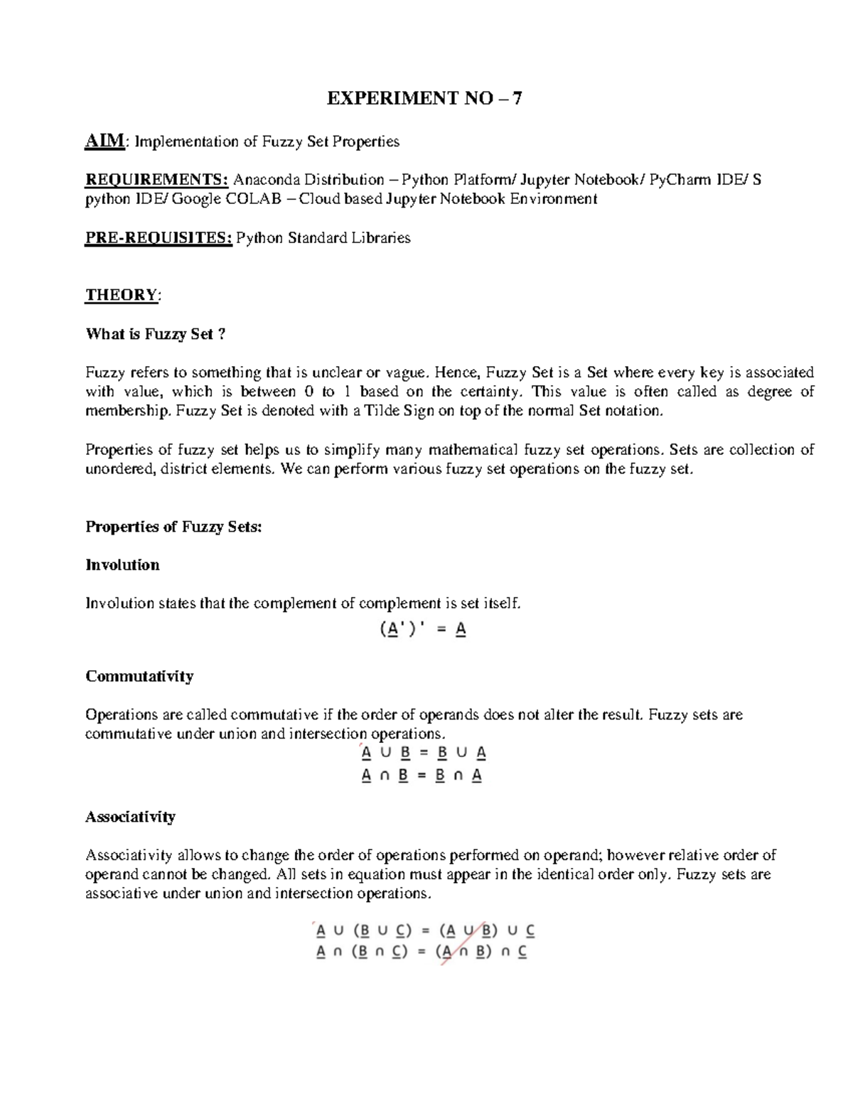 DS Lab Expt 7 - experiments and code available - EXPERIMENT NO – 7 AIM ...