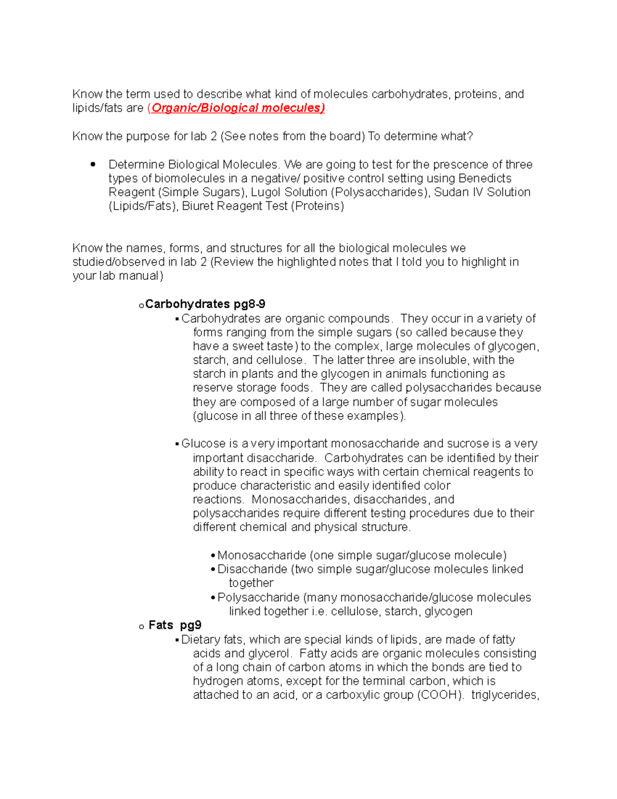 Bio lab 2 - Biology lab 2 - Know the term used to describe what kind of ...