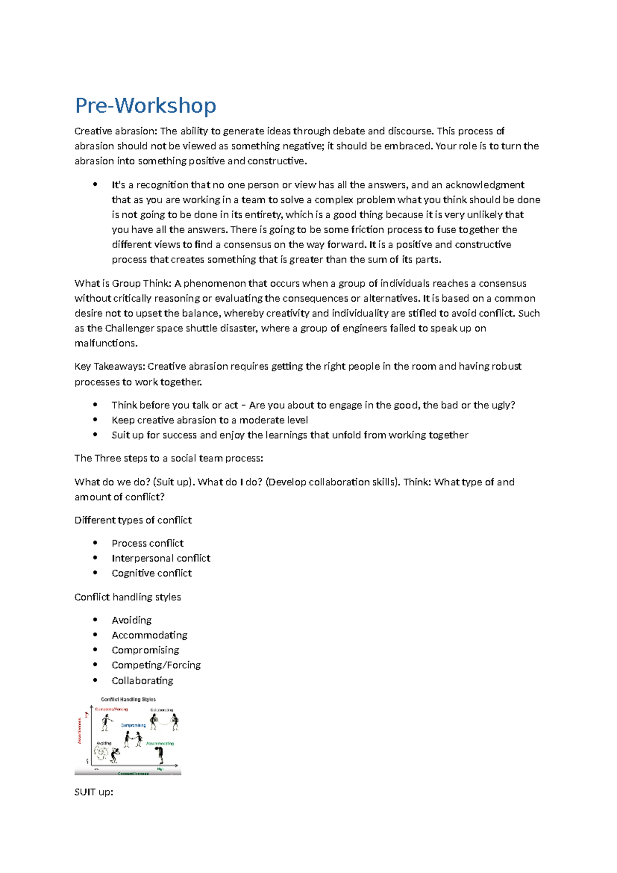 COMM1120 - Week 4 - Comprehensive Notes on Creative Abrasion & Team ...