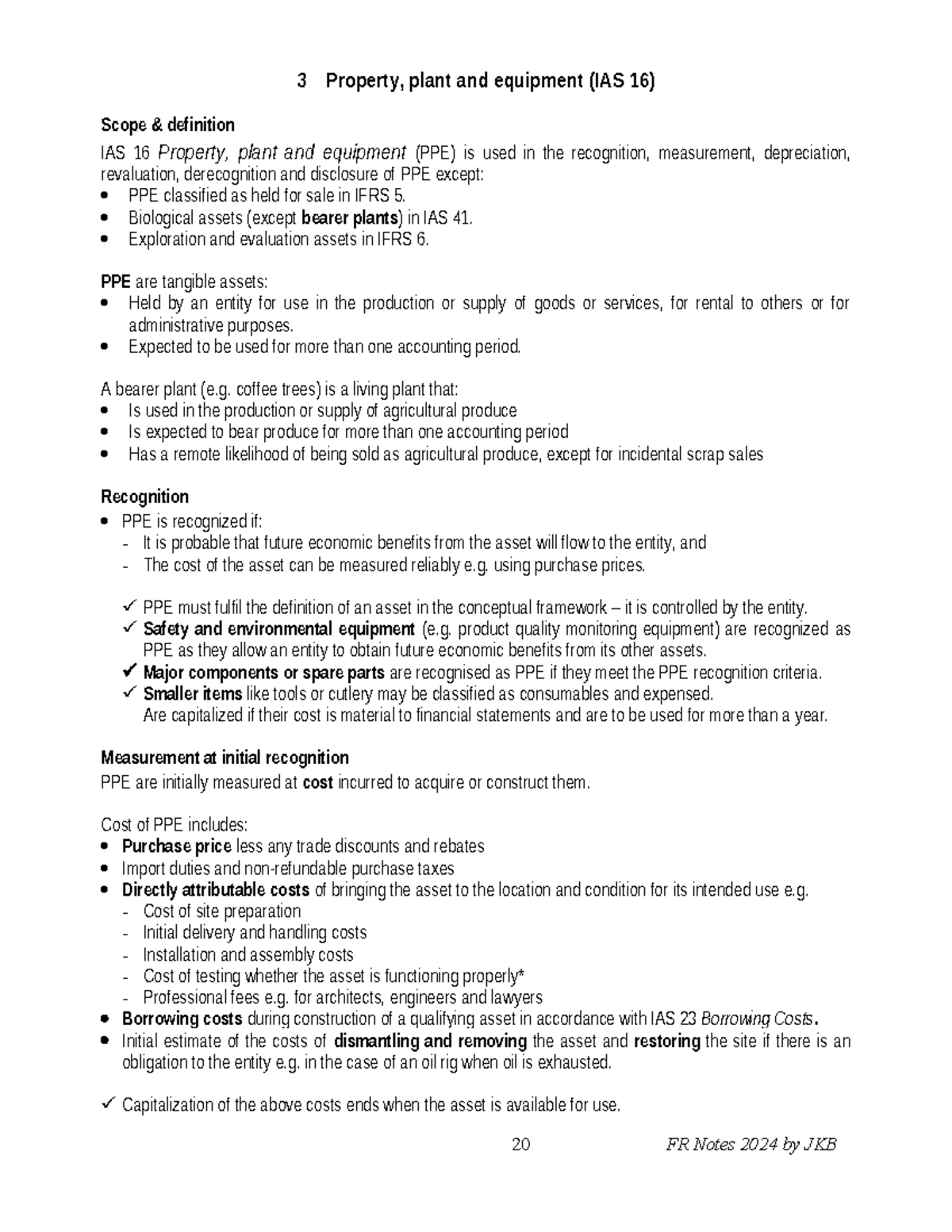 3 IAS 16 Property, Plant and Equipment (PPE) Overview and Analysis ...