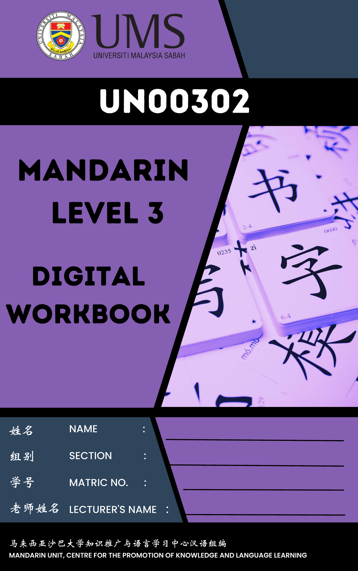 UN00302 MANDARIN LEVEL 3 DIGITAL WORKBOOK & MOCK EXAMS - Studocu