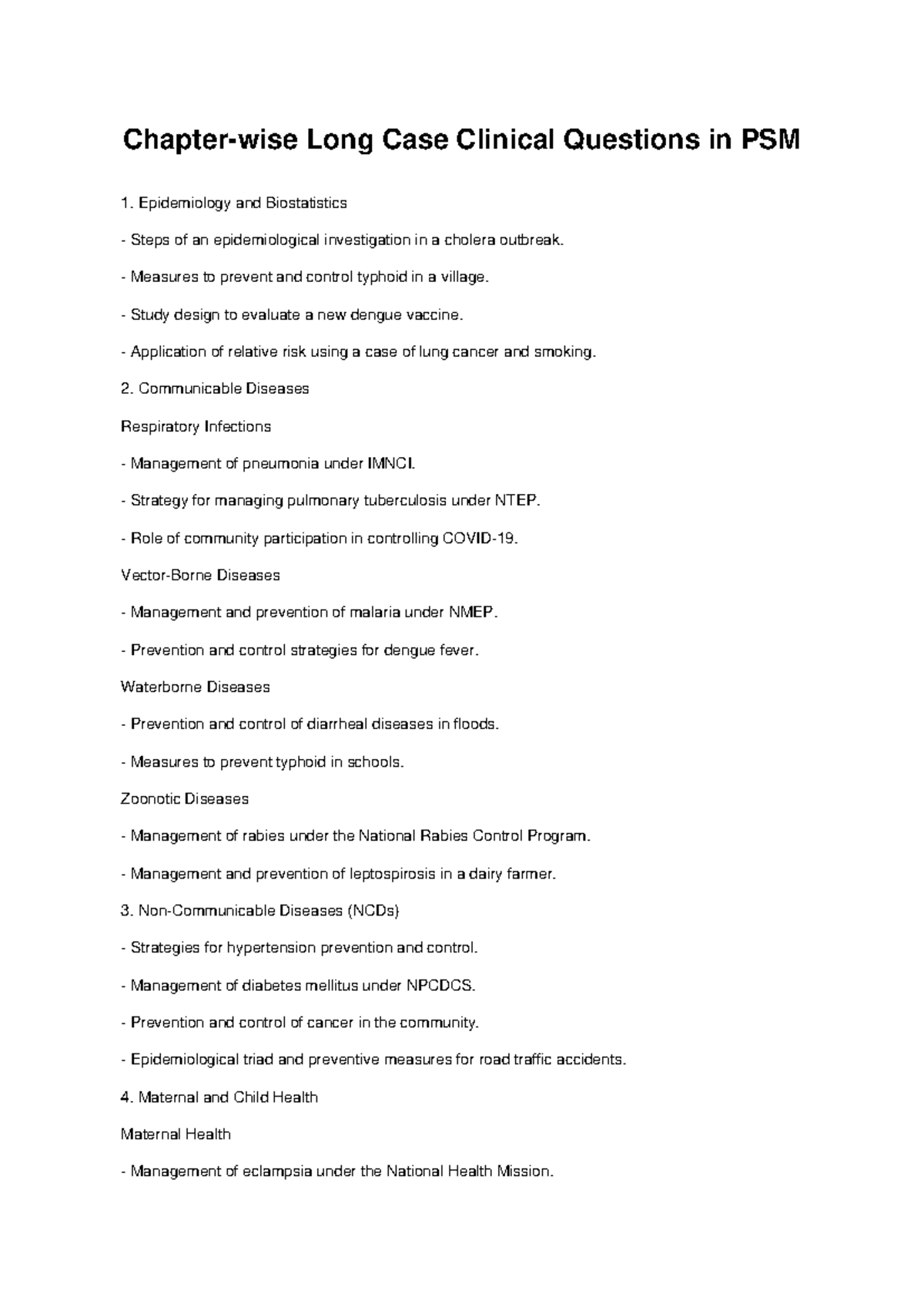 PSM Long Case Clinical Questions: Comprehensive Review & Strategies ...
