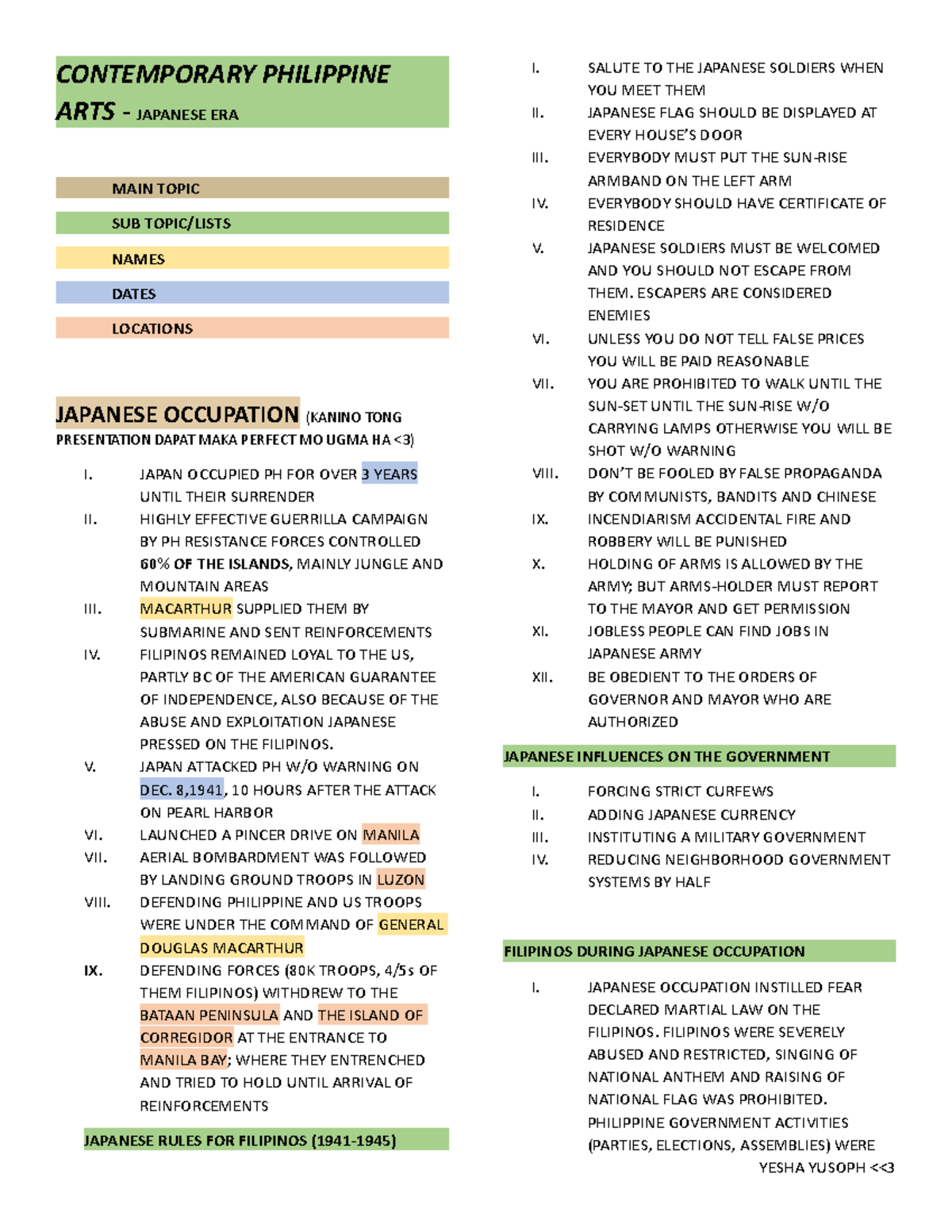 Japanese Colonial Period Summary: Key Reports & Insights - Studocu