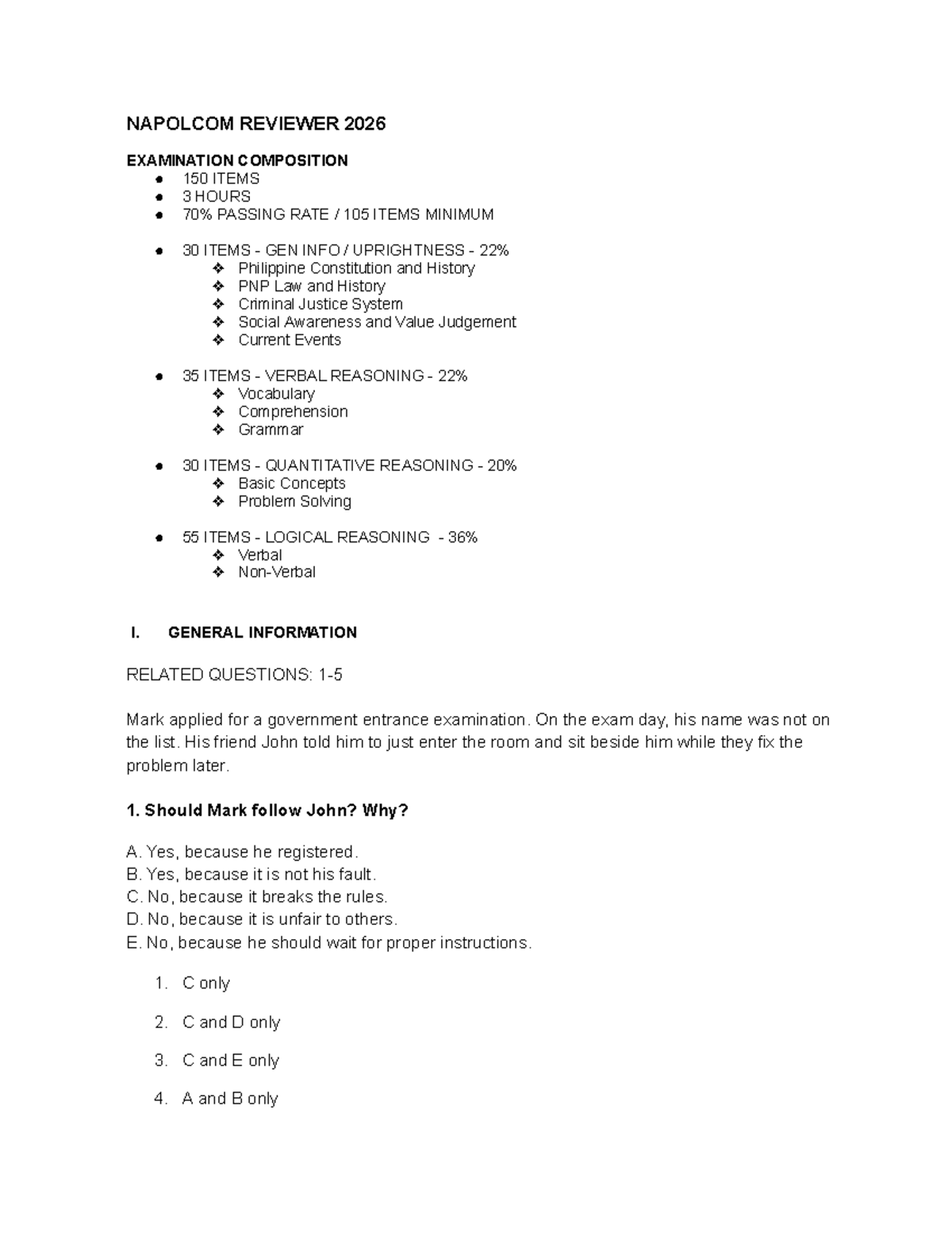 NAPOLCOM 2026 REVIEWER: COMPOSITION, REASONING & CRITICAL THINKING ...