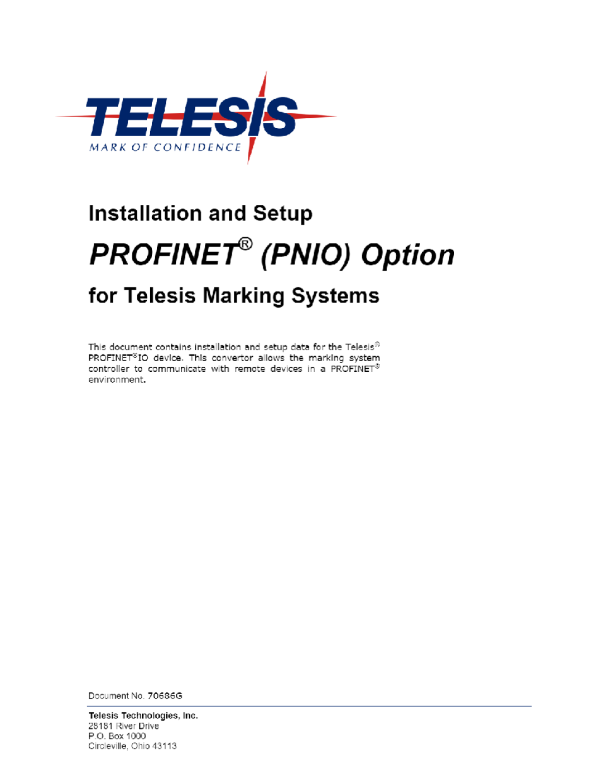 Profinet PNIO Manual Installation - Telesis - Lý thuyết điều khiển tự ...