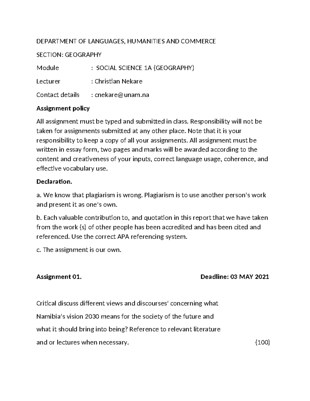 Geography 8 Note booklet grade 8 - GEOGRAPHY NOTE BOOKLET GRADE 8 Name ...