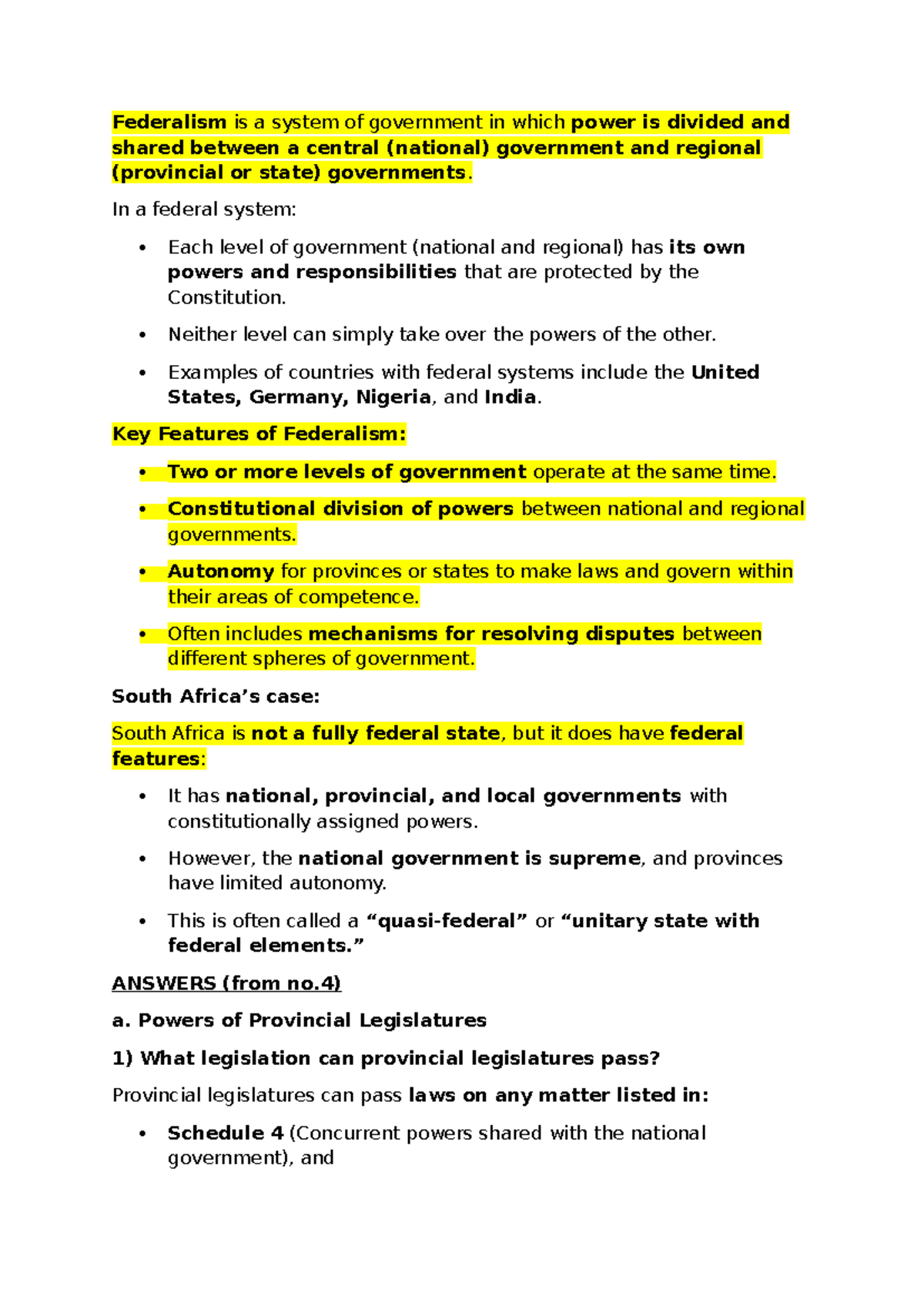 Federalism: Key Features and Constitutional Implications - SELF-MADE ...