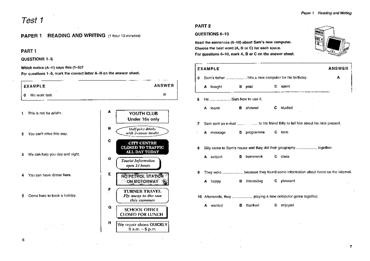 Cambridge KET 3 Study Guide: Essential Insights & Tips - Studocu
