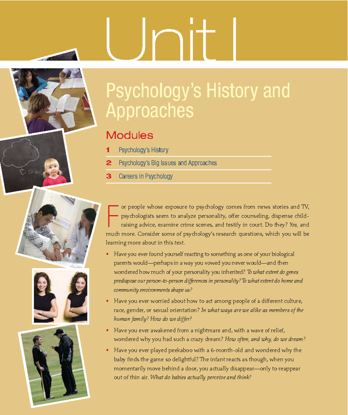 AP Psychology: Myers' History and Approaches Overview - Studocu