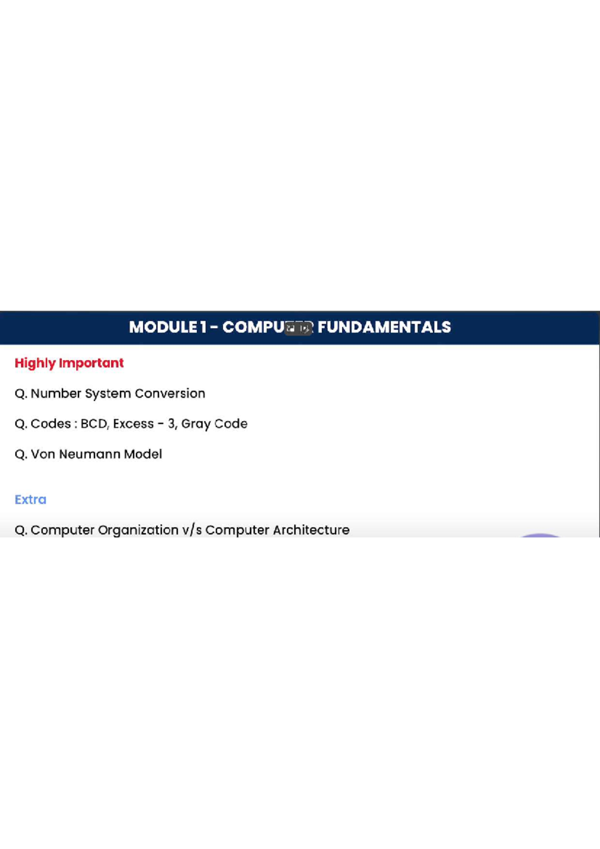 Study plan of DLCOA - Digital Logic & Computer Organisation ...