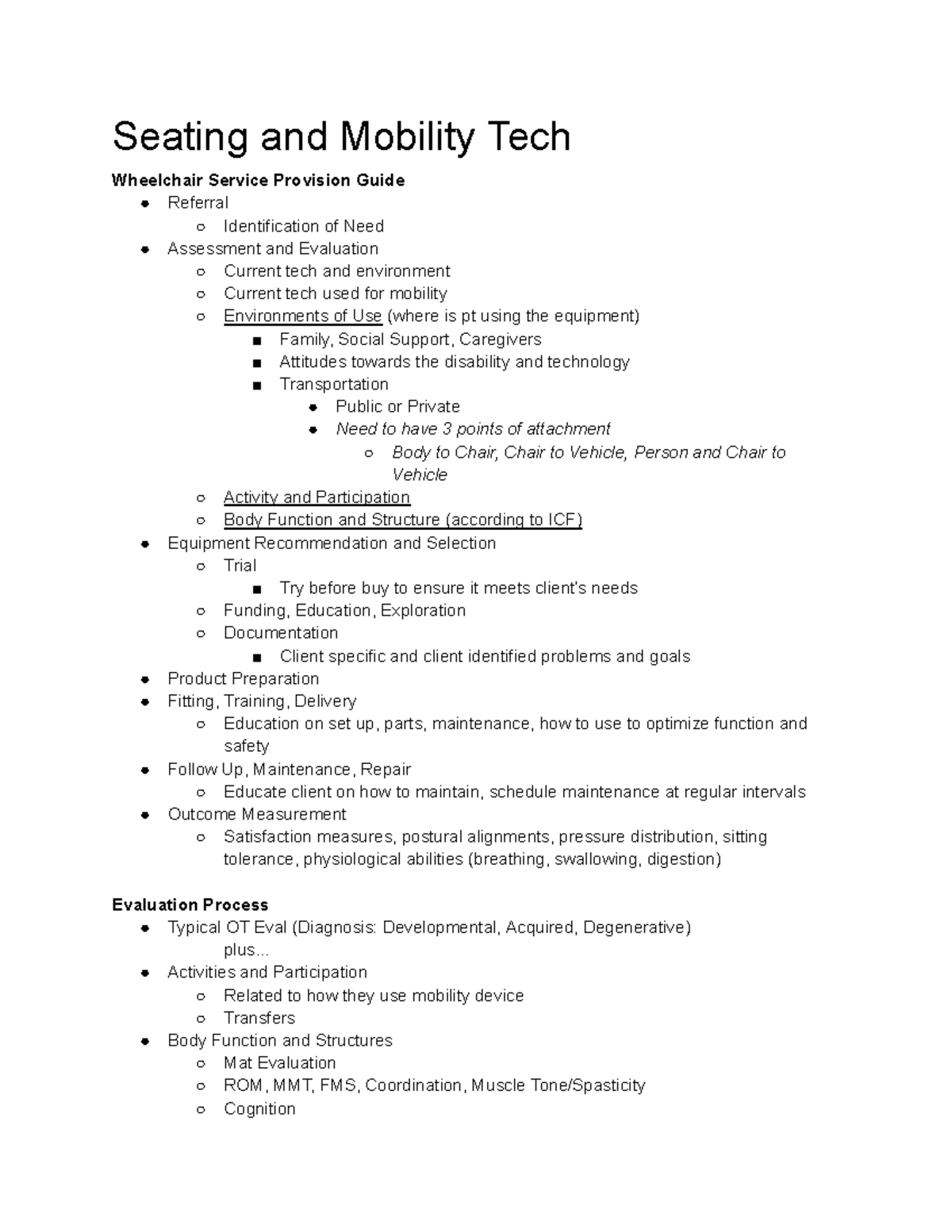 Clinical Conditions and Treatment Methods in Occupational Therapy (OT ...