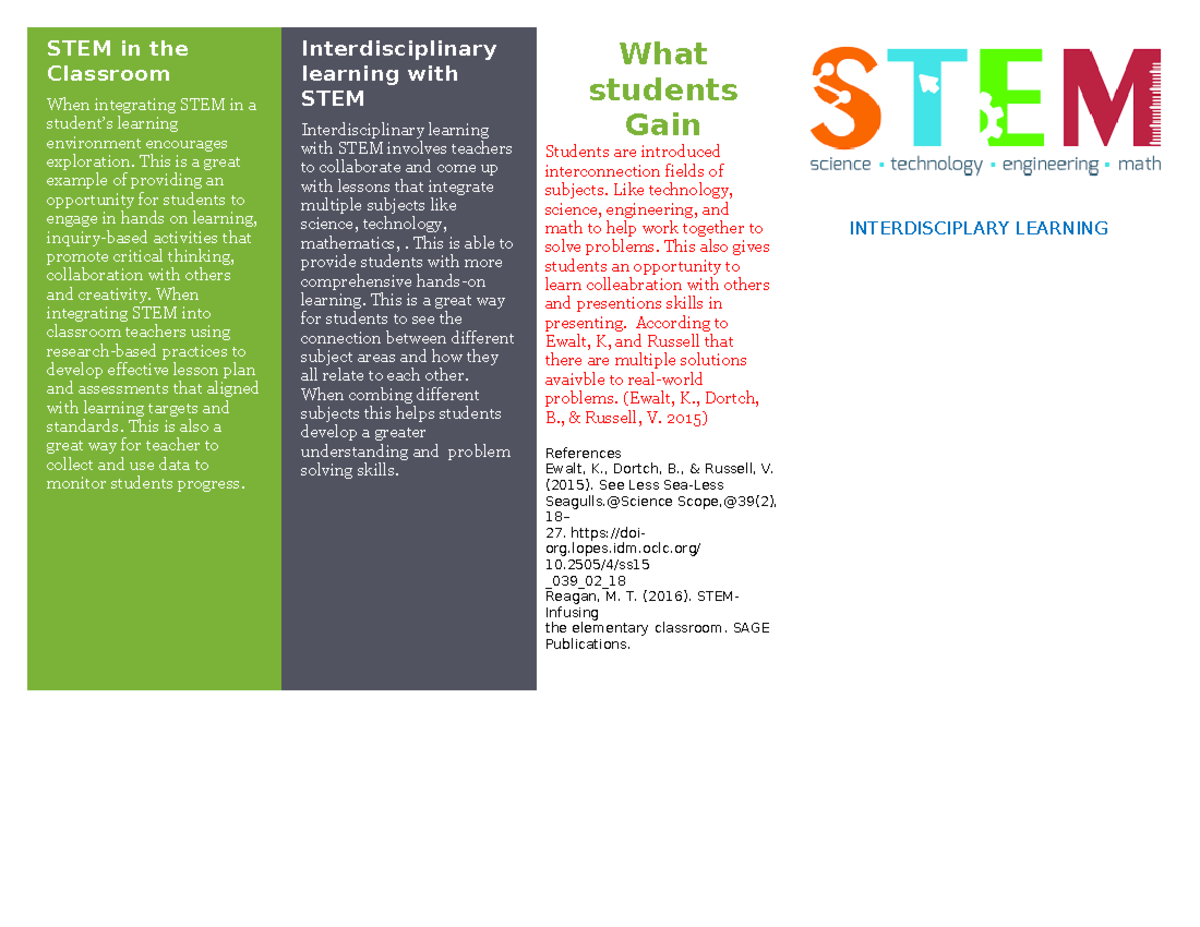 STEM in the Classroom - learning - STEM in the Classroom When ...