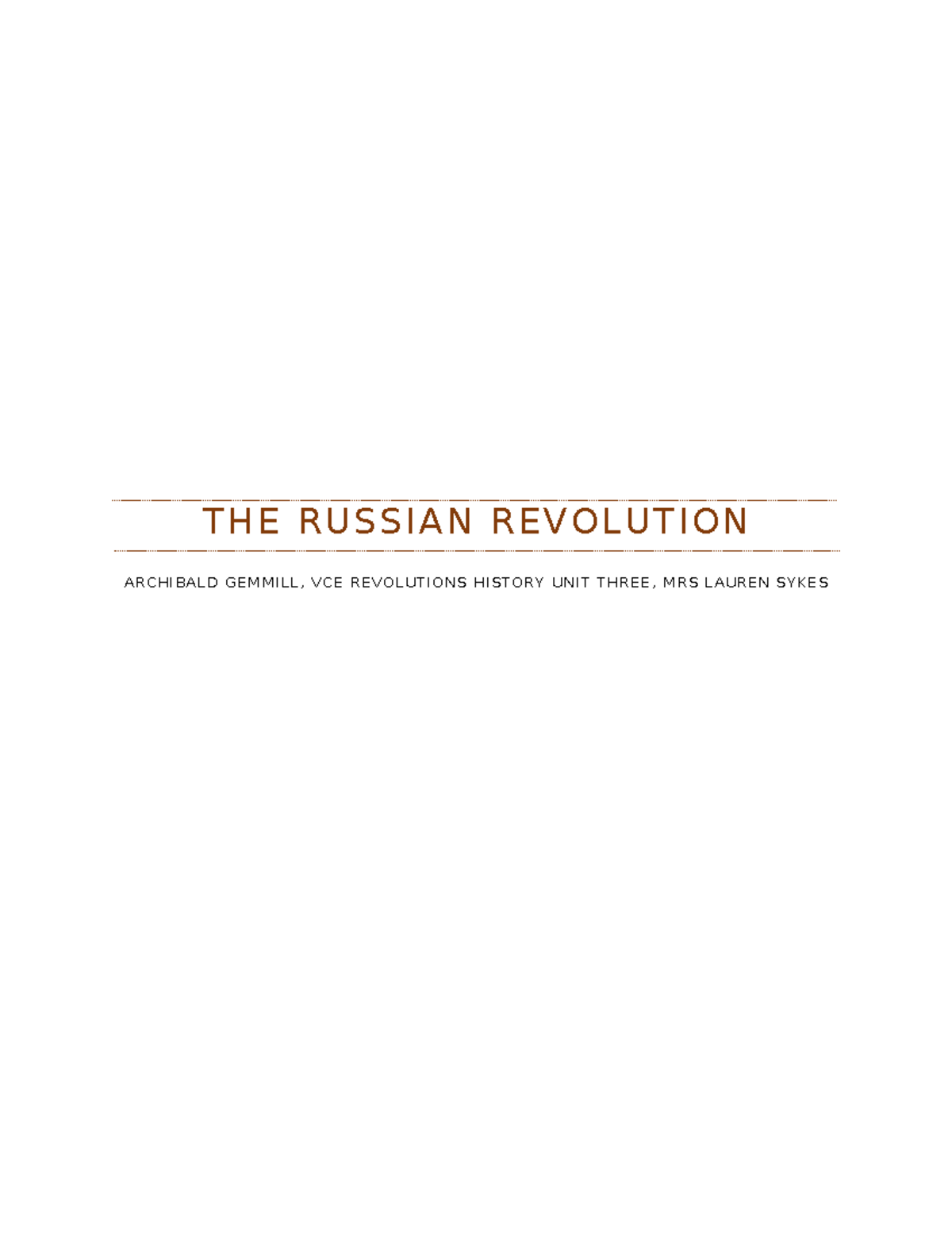 The Russian Revolution: Causes, Key Events, and Political Dynamics ...