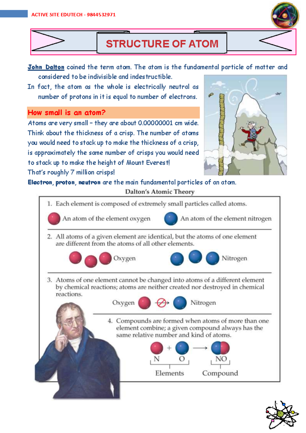 Chemistry CHM101: Understanding Atomic Structure & Fundamental ...