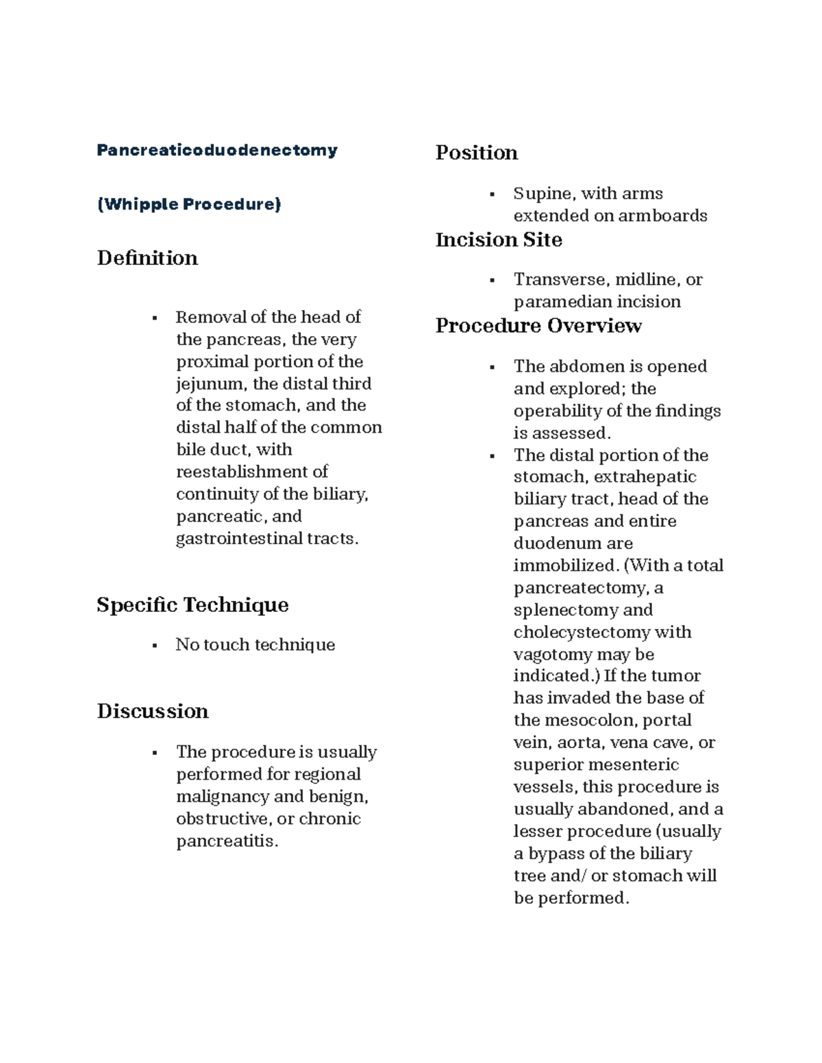Gastrointestinal-II: Pancreaticoduodenectomy & Intestinal Obstruction ...