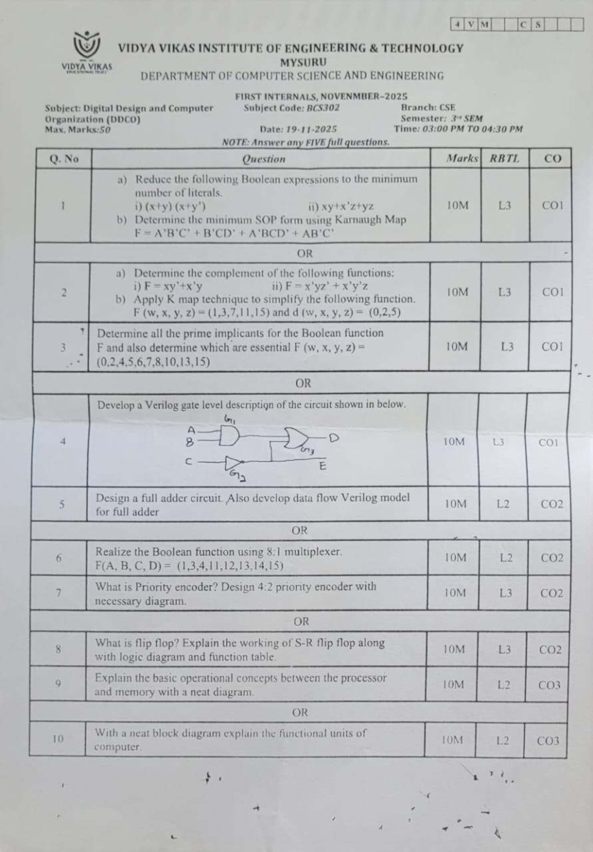 BCS302 Digital Design and Computer Organization IA-I Notes - Studocu