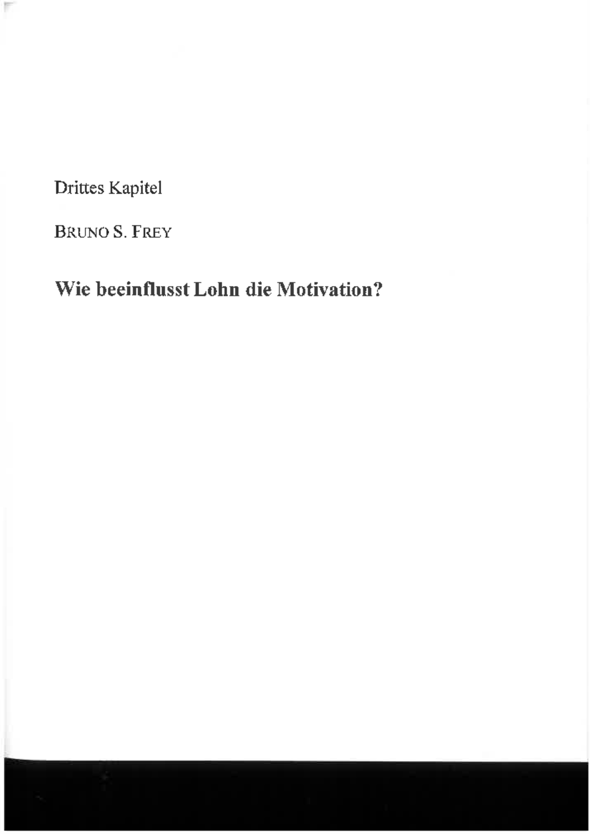 Kapitel 3: Einfluss von Lohn auf die Mitarbeitermotivation - Studocu