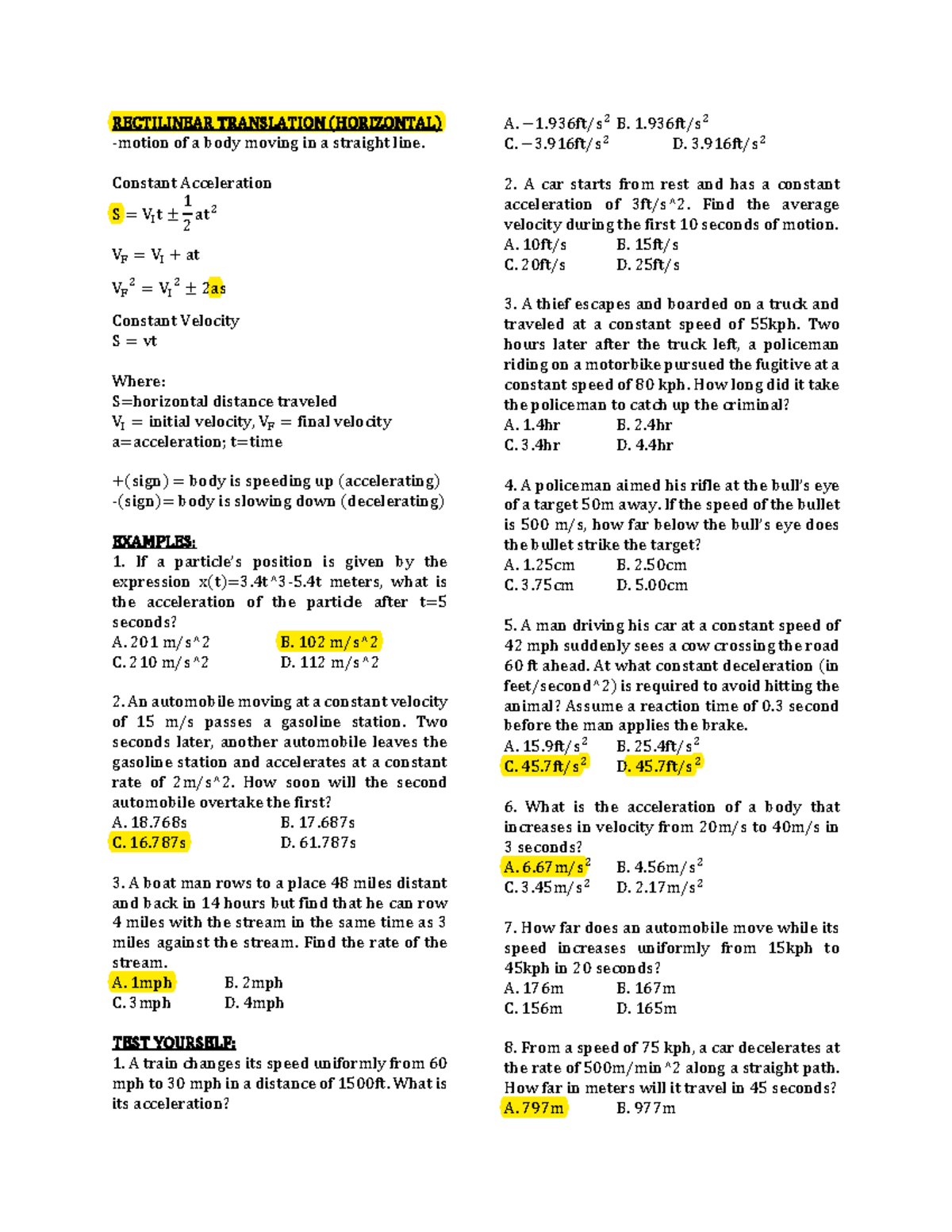 Dynamics of Rigid Body: Rectilinear & Rotational Motion (Module) - Studocu