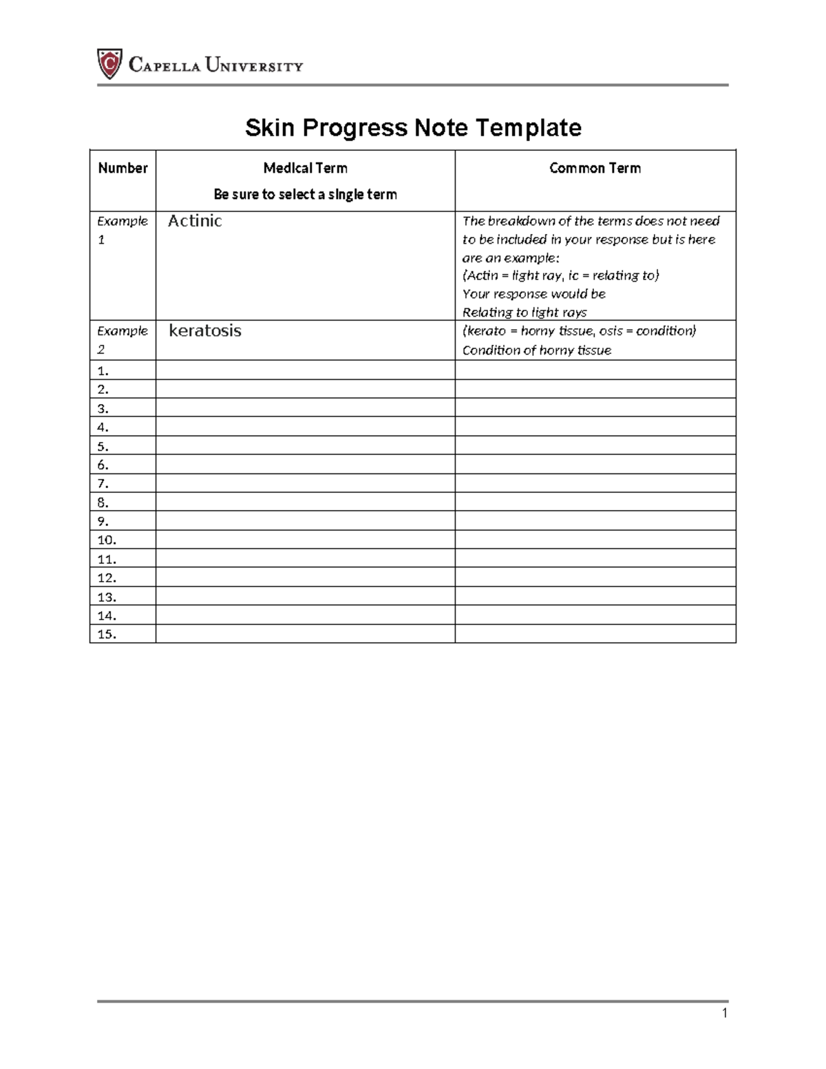 Cf skin progress note template - Skin Progress Note Template Number ...