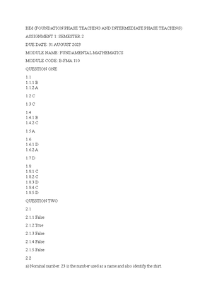 [Solved] Scenario 1 Milestone for the child in the Foundation Phase Mrs ...