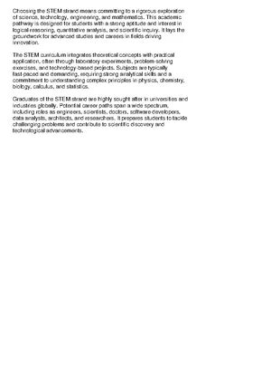 TVL Strand Overview: Vocational Training & Career Pathways - Studocu