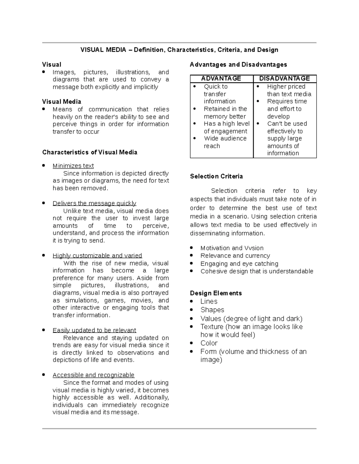 TEXT Media - TEXT MEDIA – Definition, Characteristics, Criteria, and ...