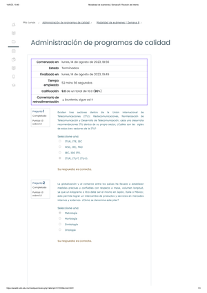 NCC Examen primer parcial (Segunda vuelta) Revisión del intento - - Studocu