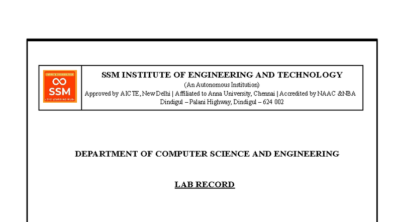 CCS336 Cloud Services Management Lab Manual: Practical Record and Guidelines - Studocu