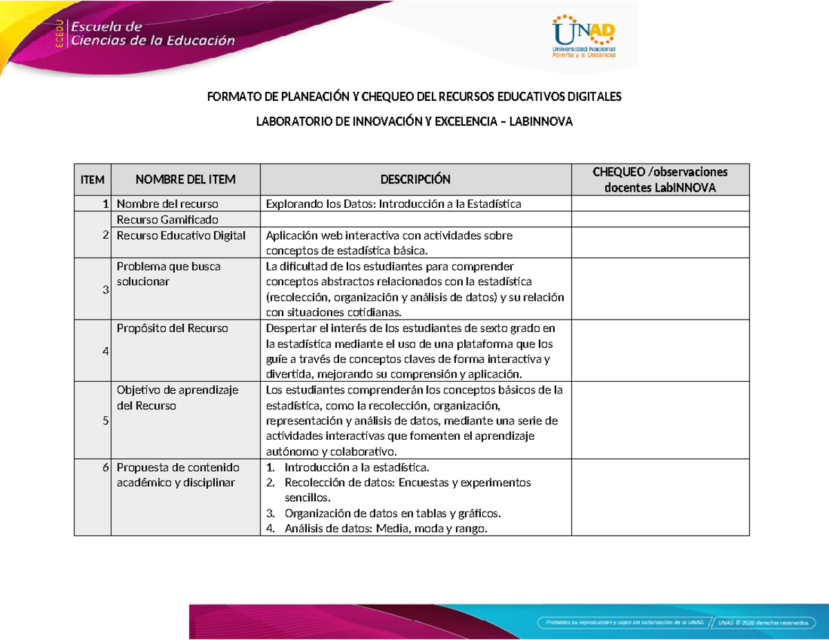 Planificación de Recursos Educativos Digitales - LabINNOVA - Studocu