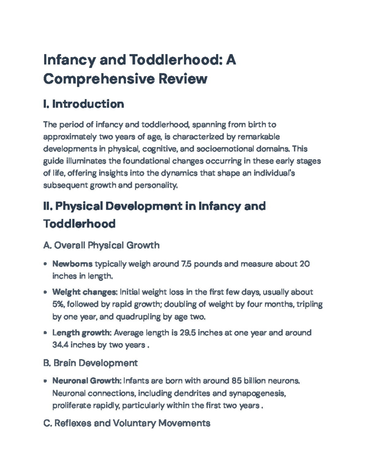 Developmental Milestones in Infancy and Toddlerhood: A Guide - Infancy ...