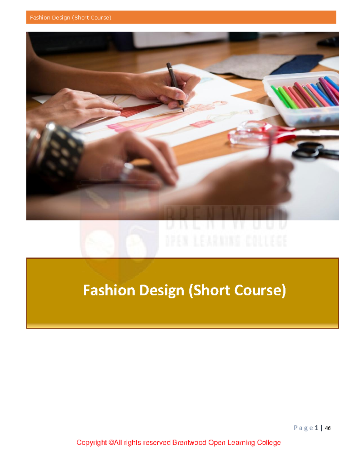 Fashion Design (Short Course) - Unit 1: Introduction & Key Concepts ...