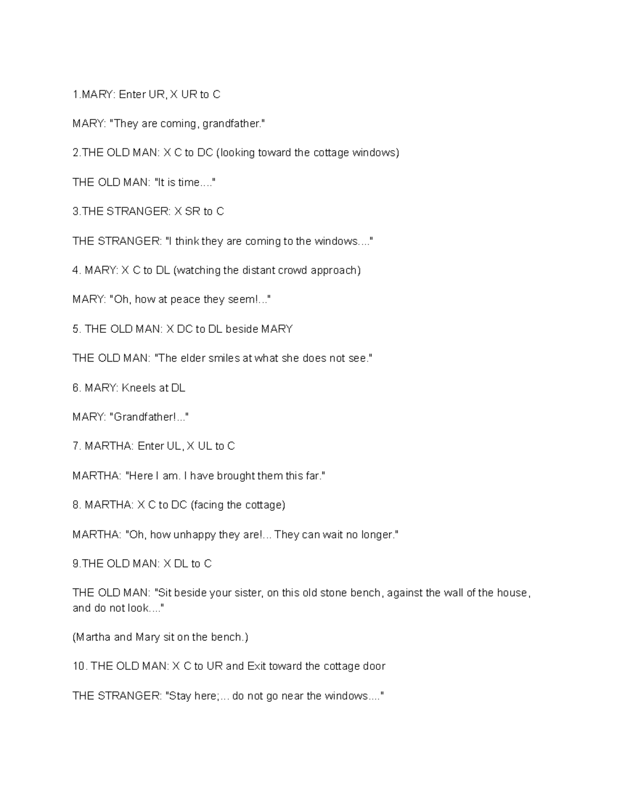 5.02 Assignment: Script Analysis of "The Old Man and The Stranger ...