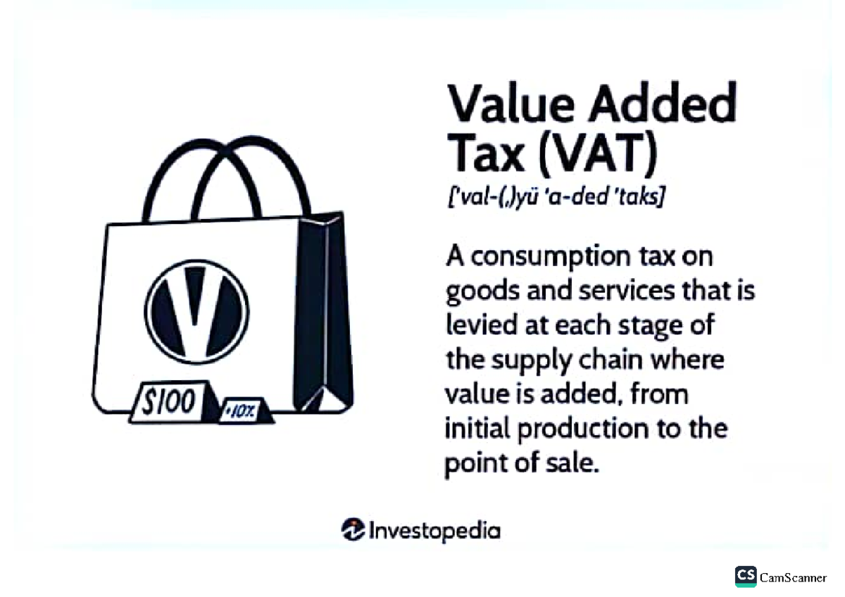 Understanding Value Added Tax (VAT): Overview & Implications CS - Studocu