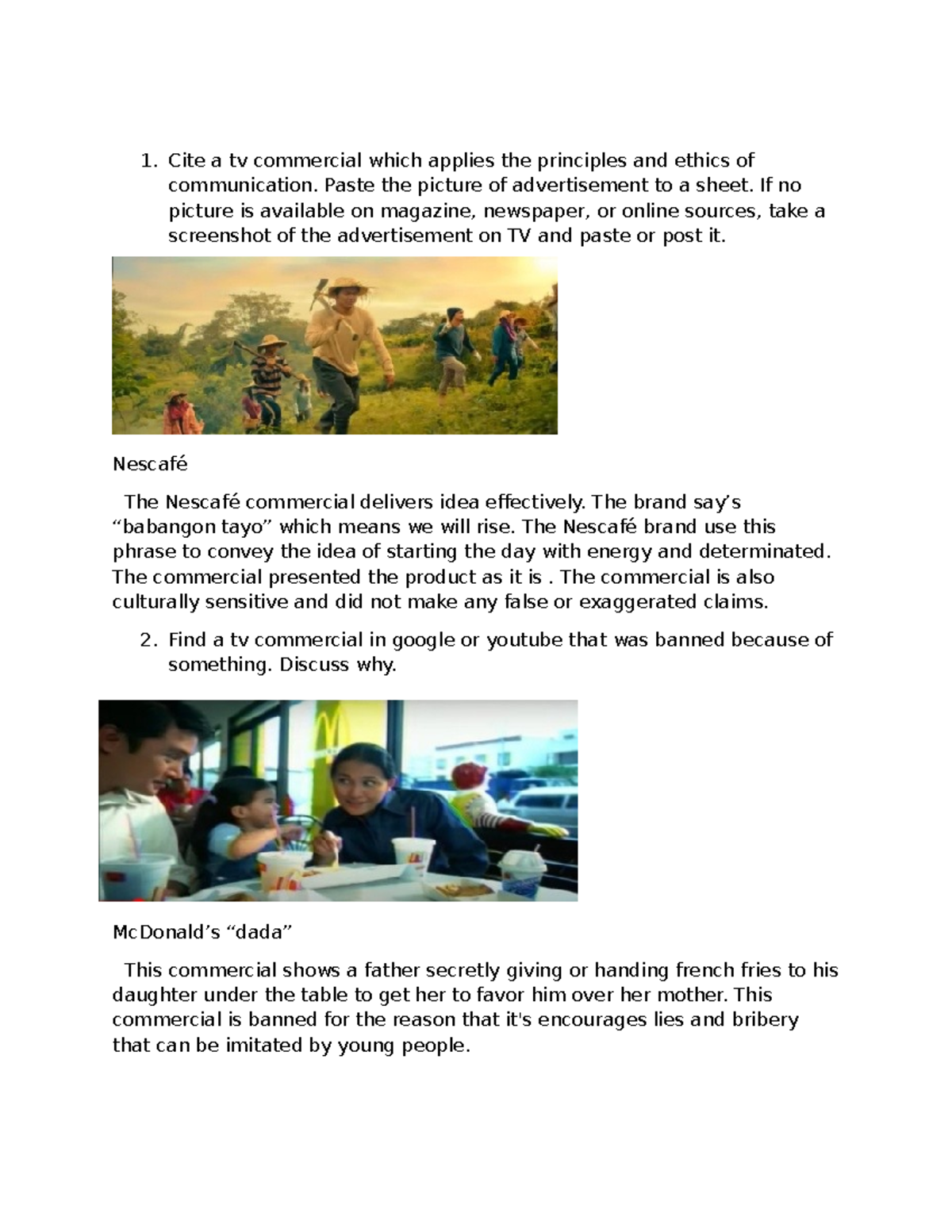 PComm Application Module 1: Commercial Ethics and Analysis - Studocu