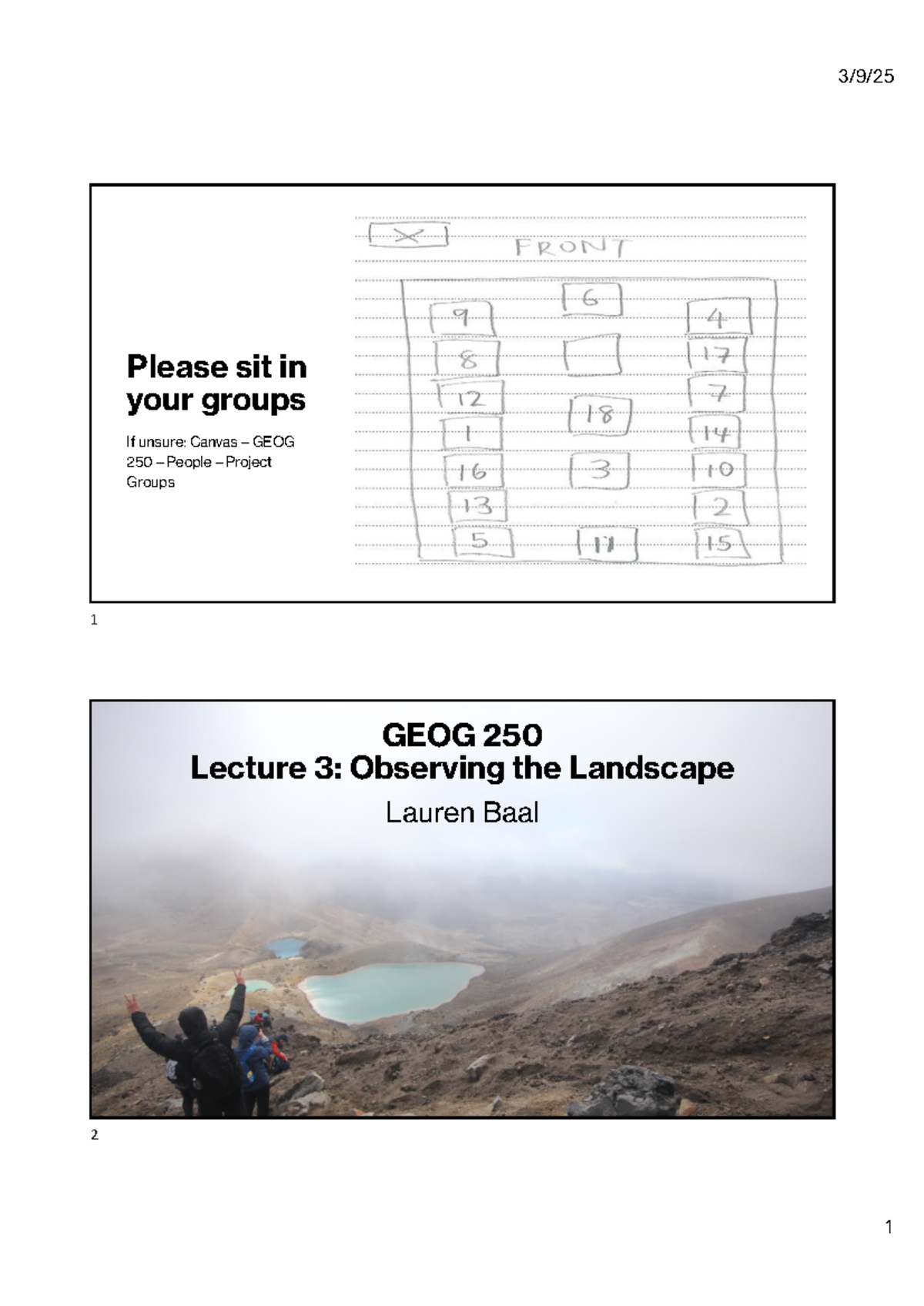 GEOG 250 Lecture: Observing Landscapes Through Qualitative Research ...