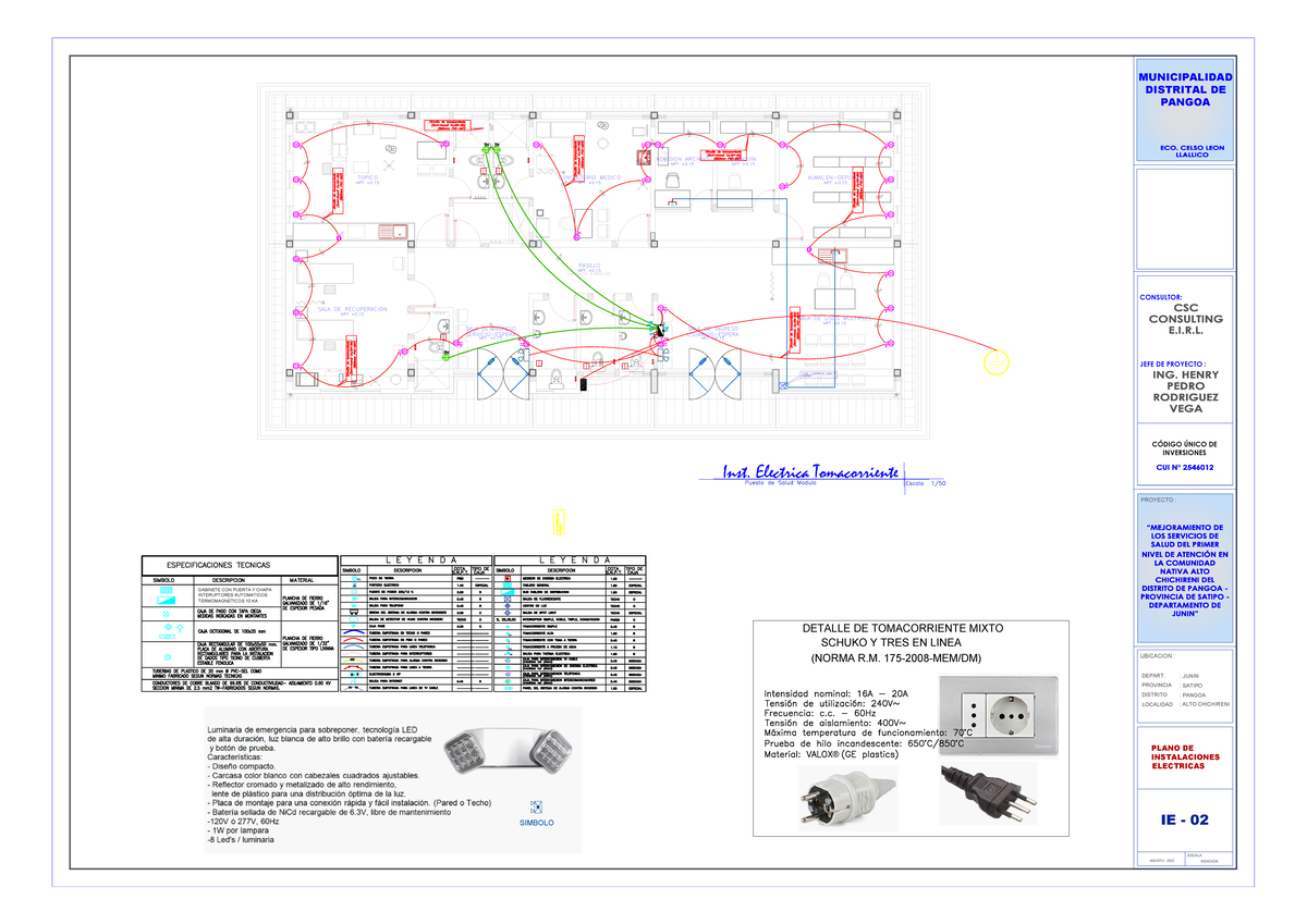 2s - CHILCA - SIMBOLO SCHUKO Y TRES EN LINEA ® DETALLE DE TOMACORRIENTE ...