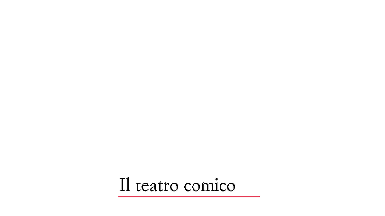 Teatro Comico di Carlo Goldoni: Analisi e Riflessioni (Letteratura ...