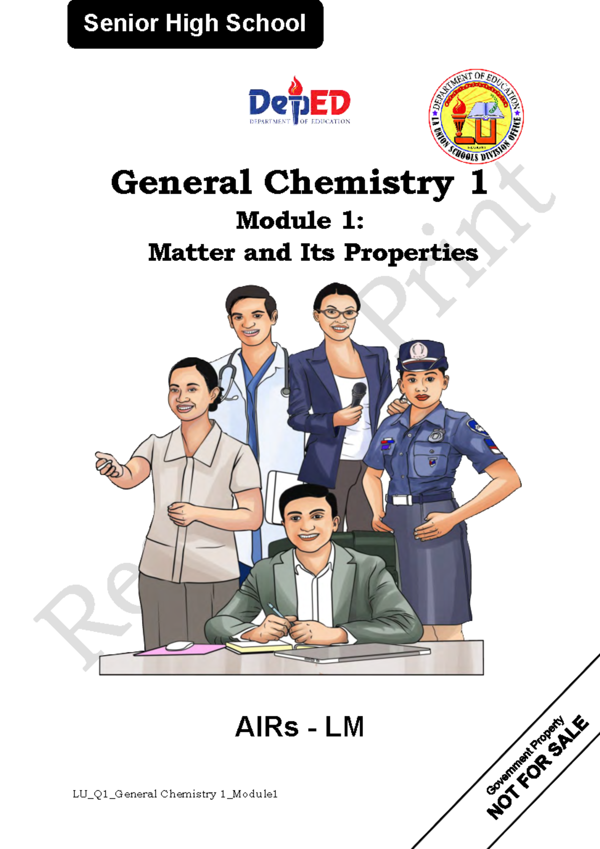 Gen Chem 1 Q1 Mod1 - Grade 11 (STEM) module for General Chemistry (1st Quarter) - General ...