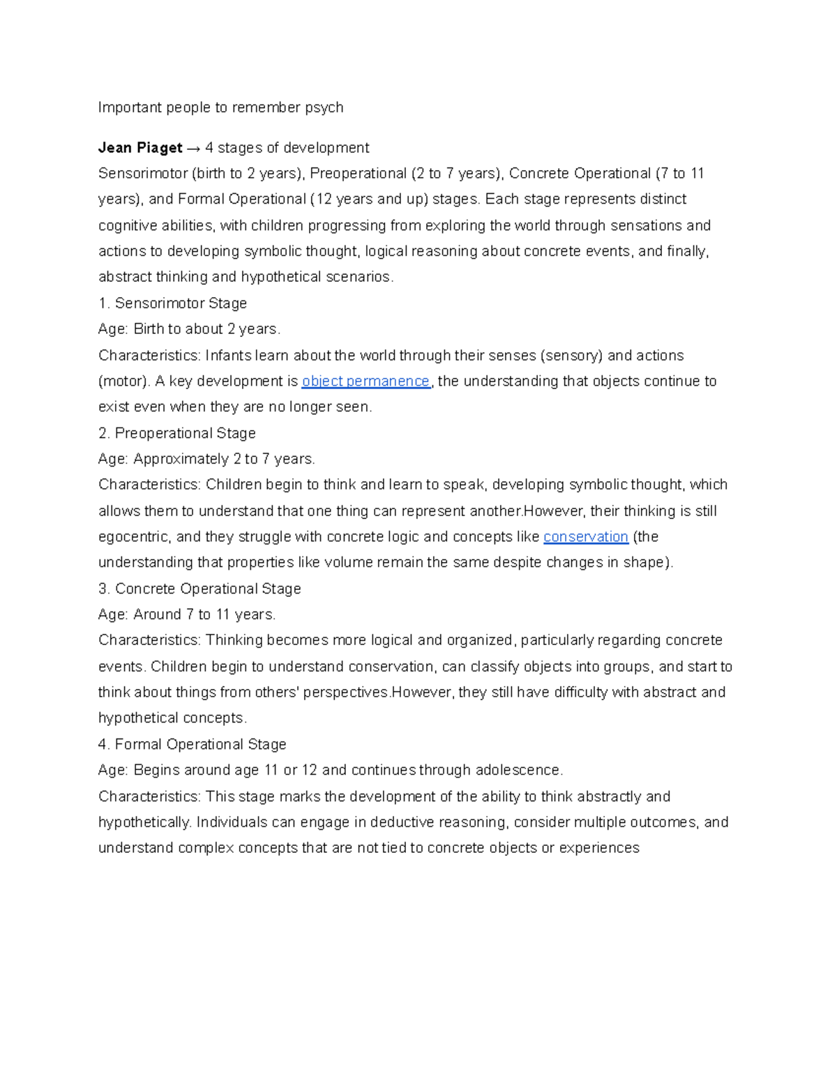 Psy 1102 Midterm 1: Key Figures in Developmental Psychology - Studocu