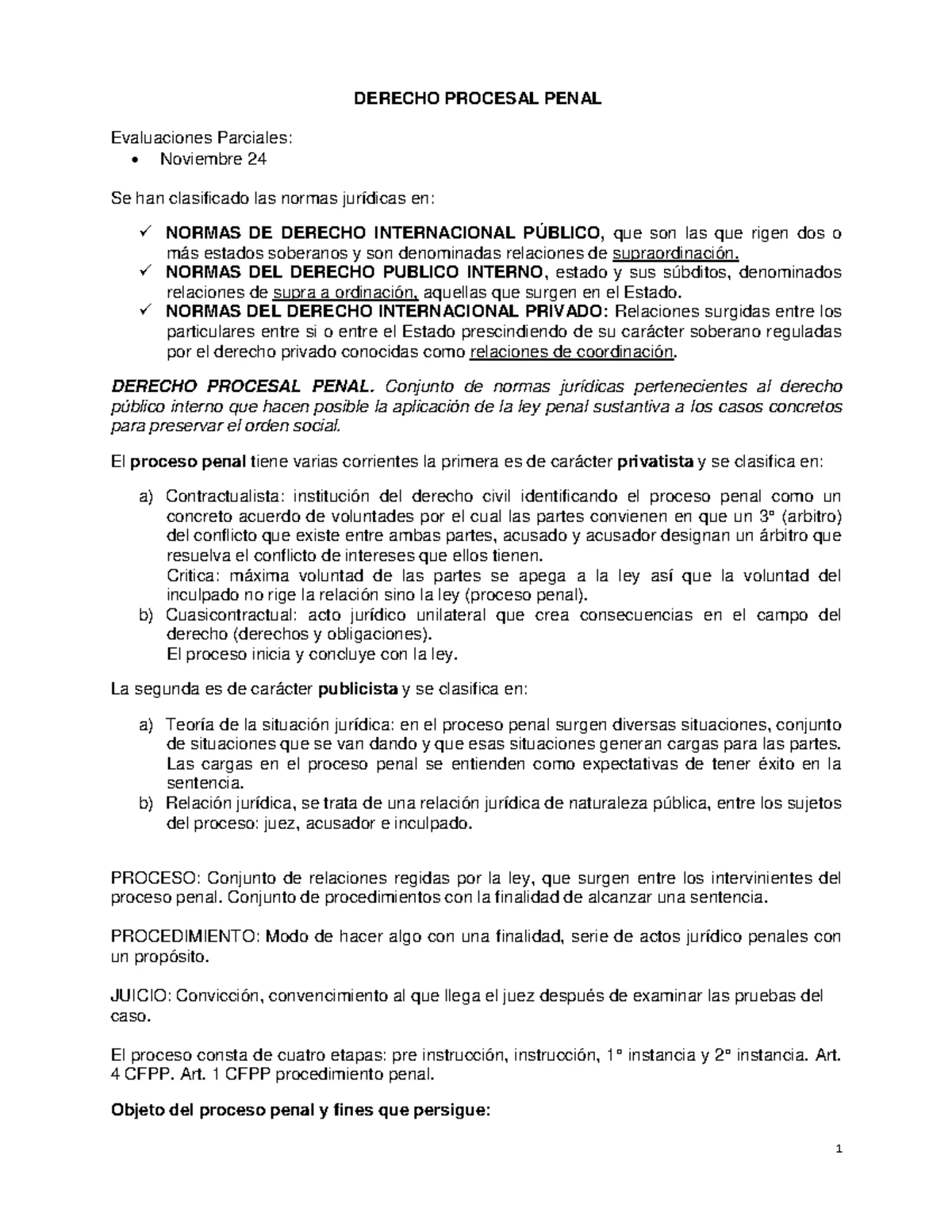 DERECHO PROCESAL PENAL: Cuestionario Abiezer - UNAM 8103 - Studocu