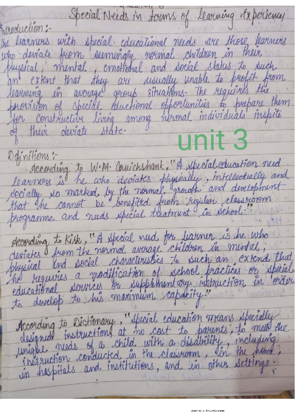 Inclusive School Notes: Understanding Special Educational Needs (SEN ...