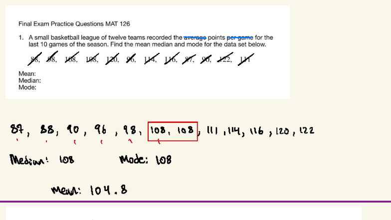 Mat 126 Fall 2025 Final Exam Practice Solutions - Studocu