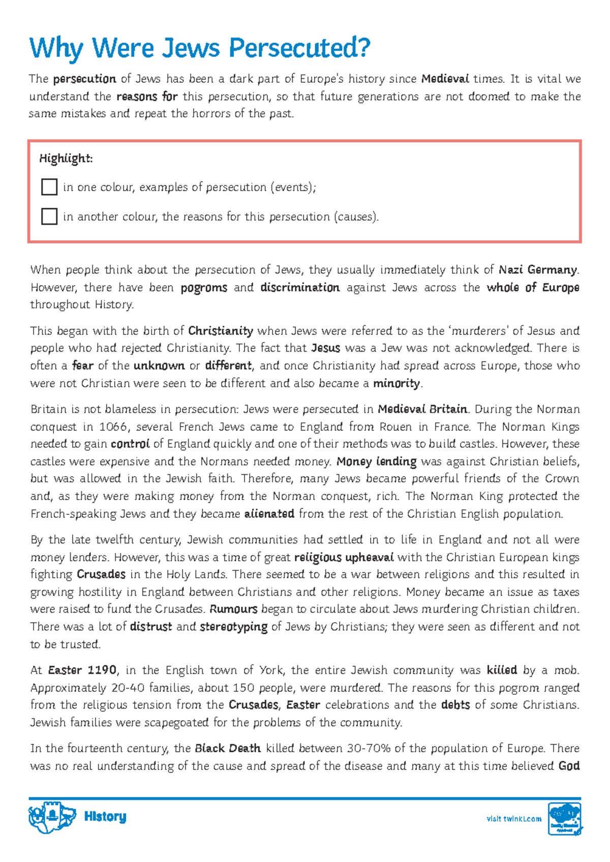 Flipped Learning: Understanding Anti-Semitism and Its Historical ...